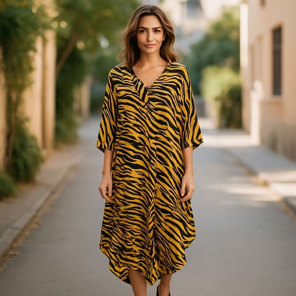 Anthony Original | Swim | Anthony Original Yellow And Black Zebra Print ...